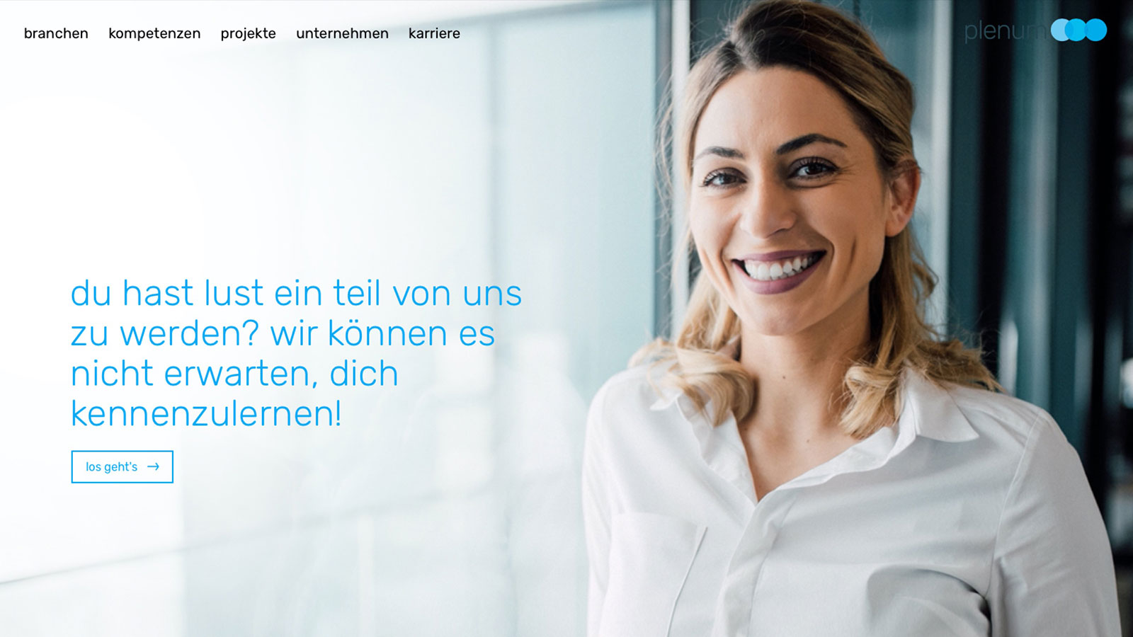 Corporate Website für Business- und IT-Beratung plenum AG